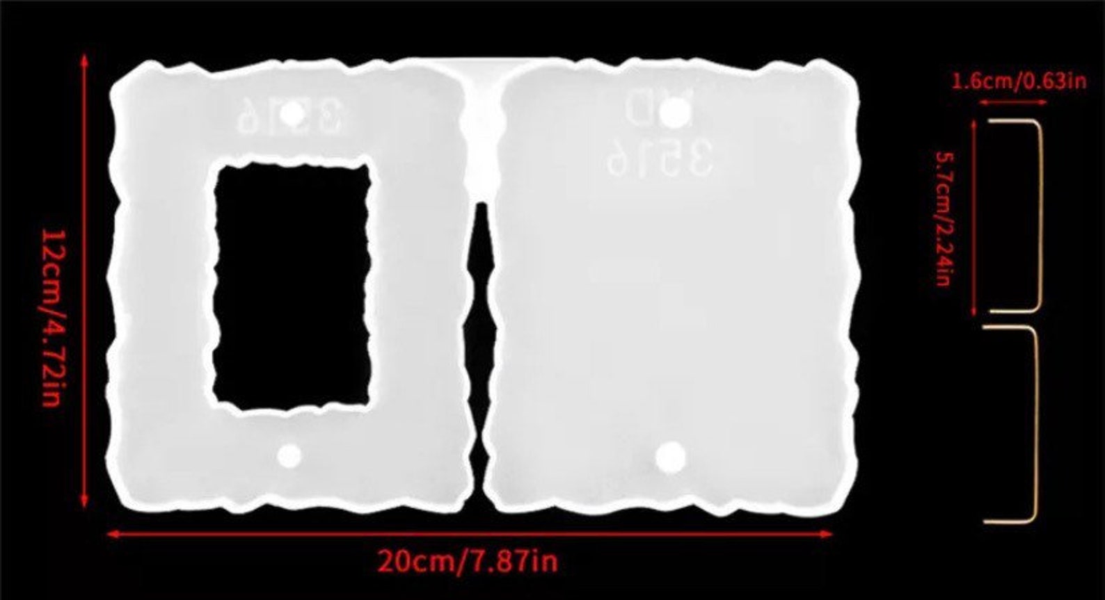 Geode Picture Frame Mold Small Picture Frame Mold Silicone - Etsy