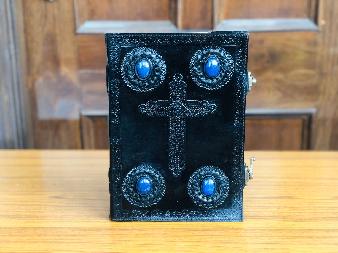 Cross Leather Journal Handmade Large Celtic Cross Notebook - Etsy