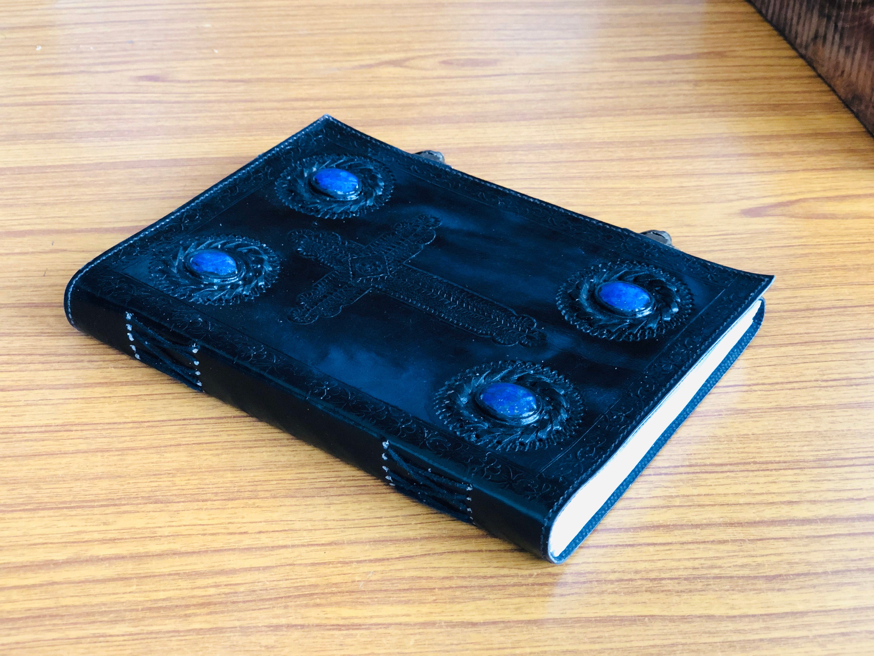 Cross Leather Journal Handmade Large Celtic Cross Notebook - Etsy