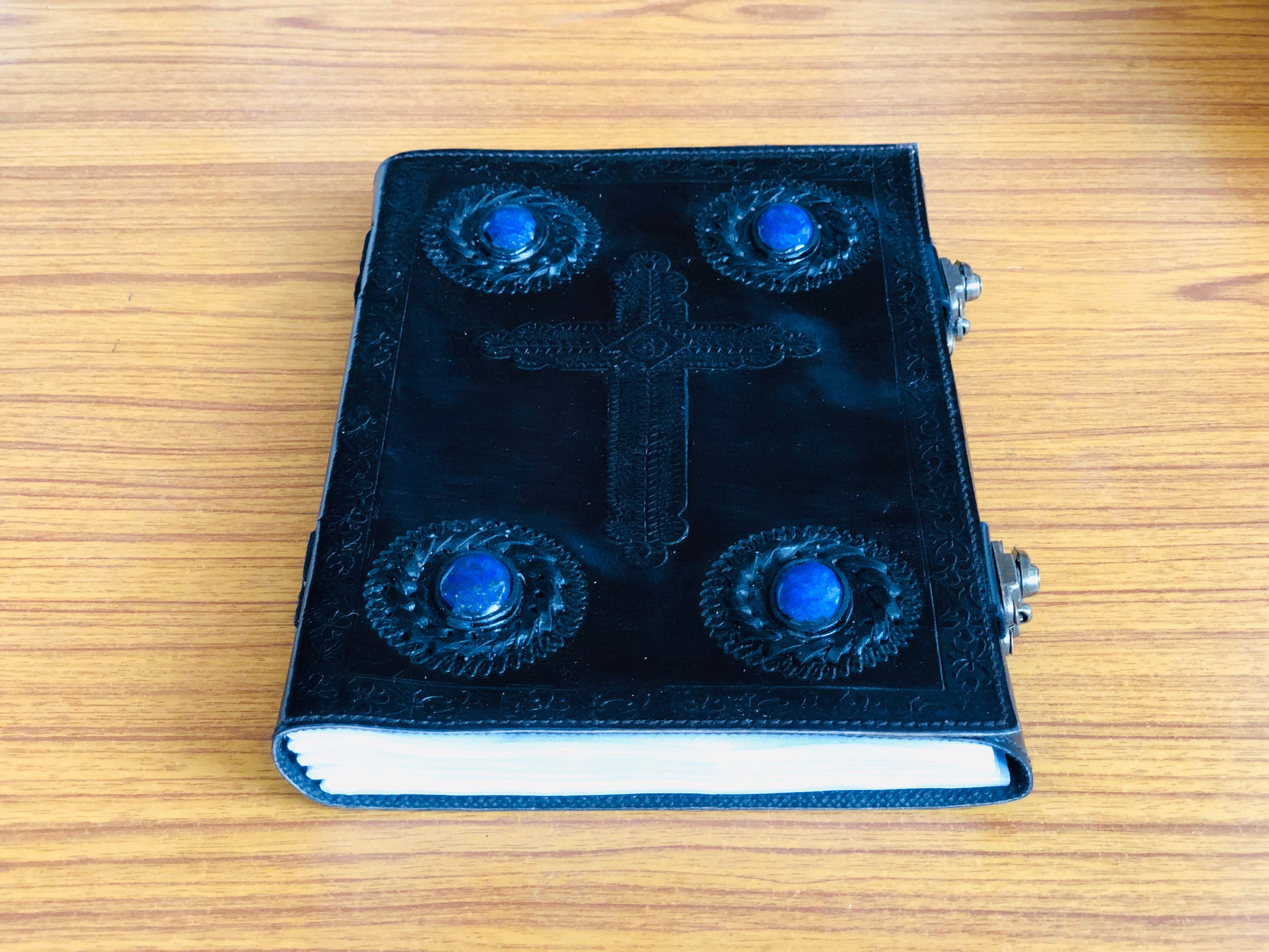 Cross Leather Journal Handmade Large Celtic Cross Notebook - Etsy