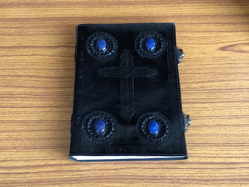 Cross Leather Journal Handmade Large Celtic Cross Notebook - Etsy