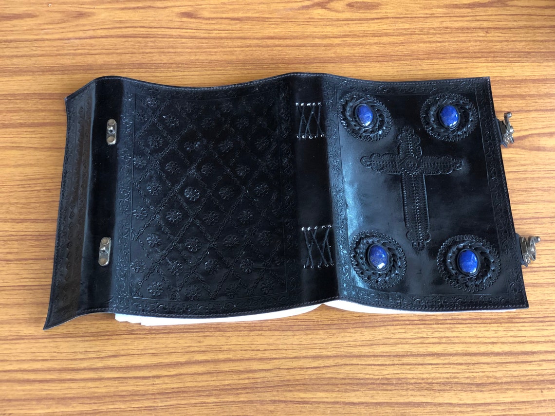 Cross Leather Journal Handmade Large Celtic Cross Notebook - Etsy