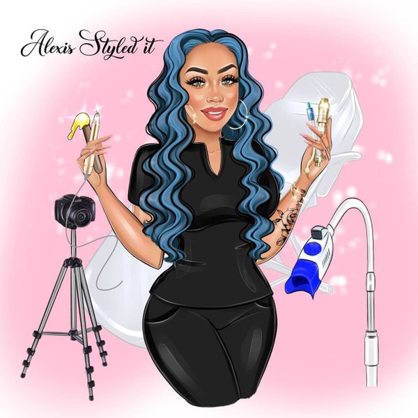 Esthetician Cartoon Logo - Etsy