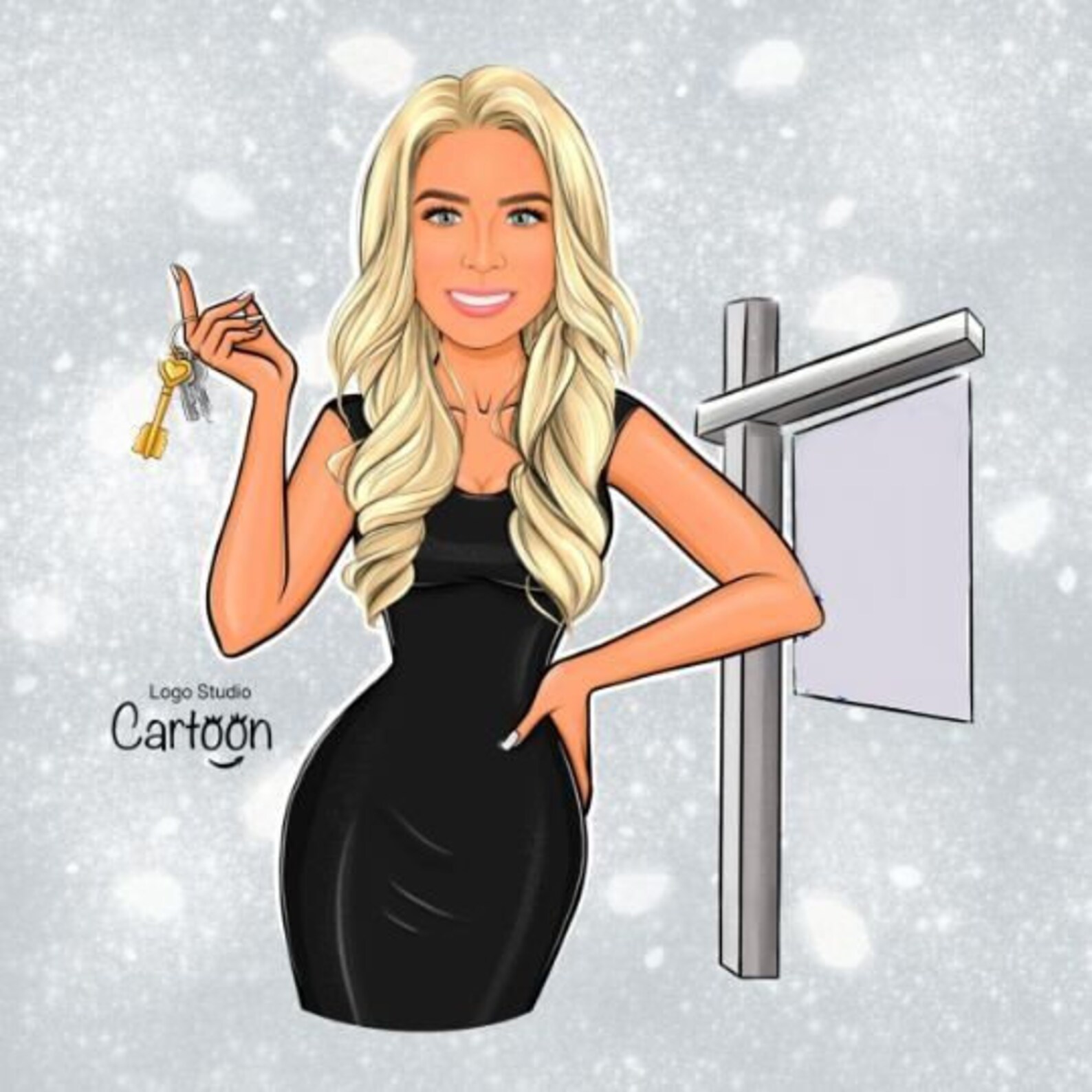 Cartoon Logo for Business Real Estate Logo Design Lawyer | Etsy