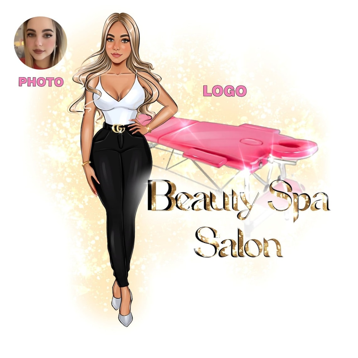 Esthetician Logo Design Aesthetician Portrait Beauty Salon - Etsy Canada