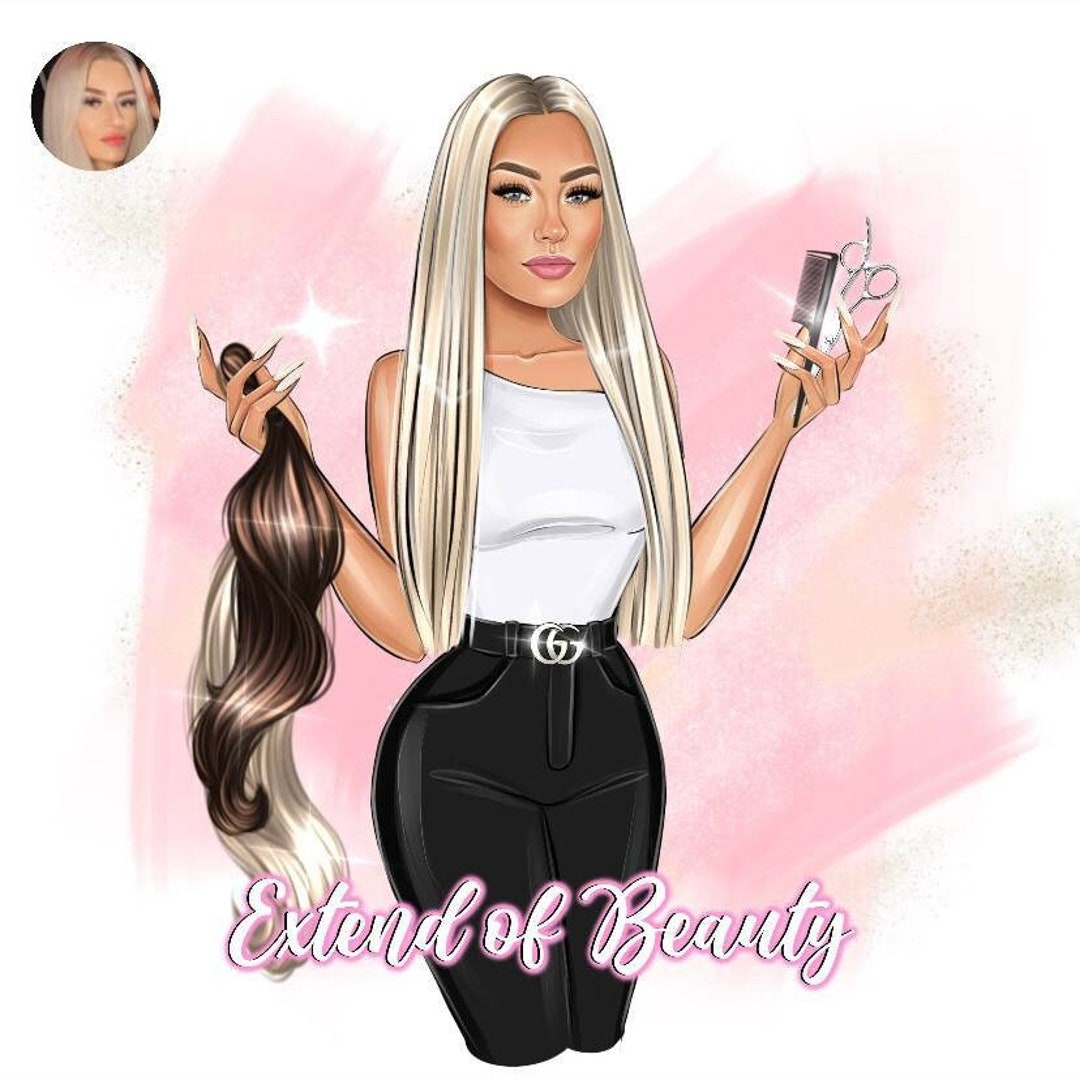 Hair Extensions Logo Design, Hair Extension Master Logo, Hair Bundles ...