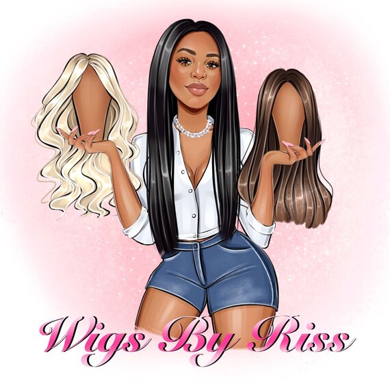 Hair Extensions Logo Design Hair Extension Master Logo Hair | Etsy