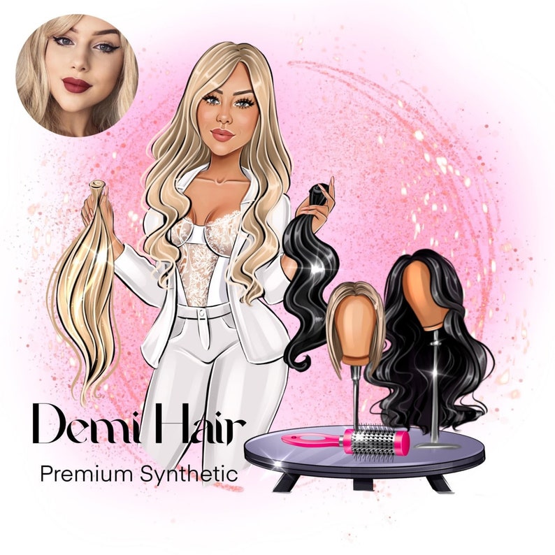 Lace Wig Shop Logo Design Hairdresser Logo Hair Seller Logo - Etsy