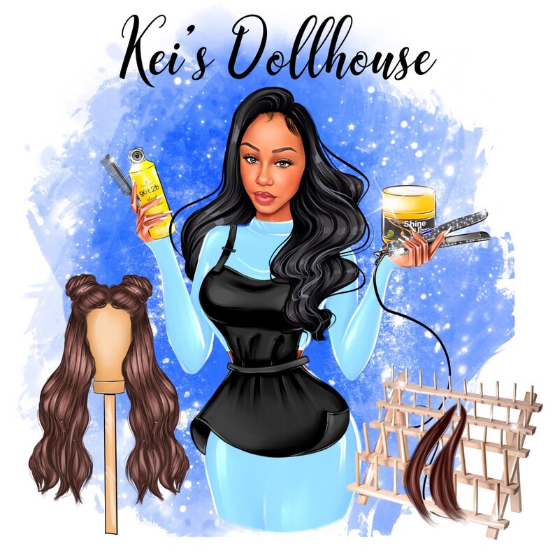 Braider Logo Hairdresser Logo Portrait Beauty Salon Logo | Etsy