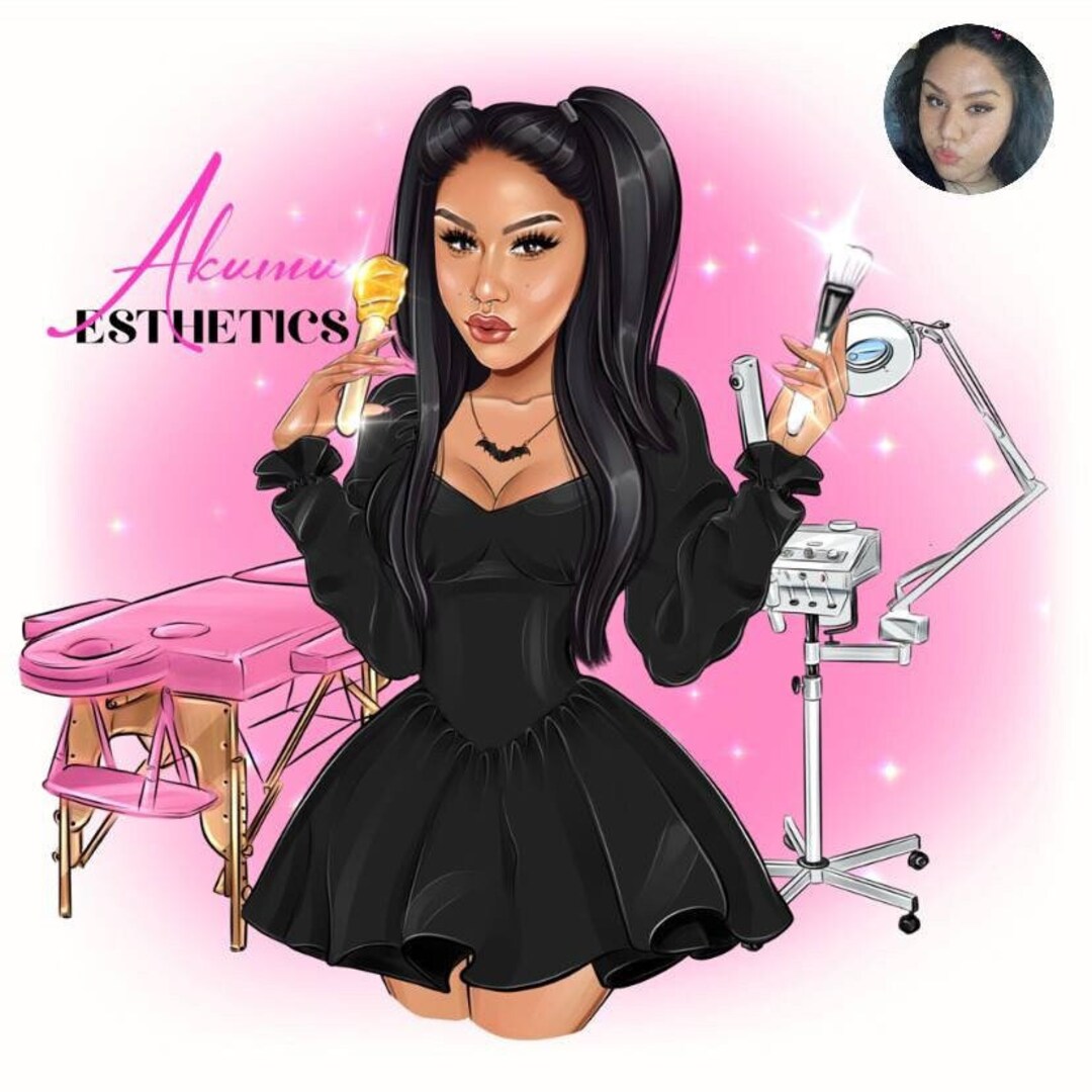 Esthetician Logo Design, Aesthetician Portrait, Nurse Logo, Salon Logo ...