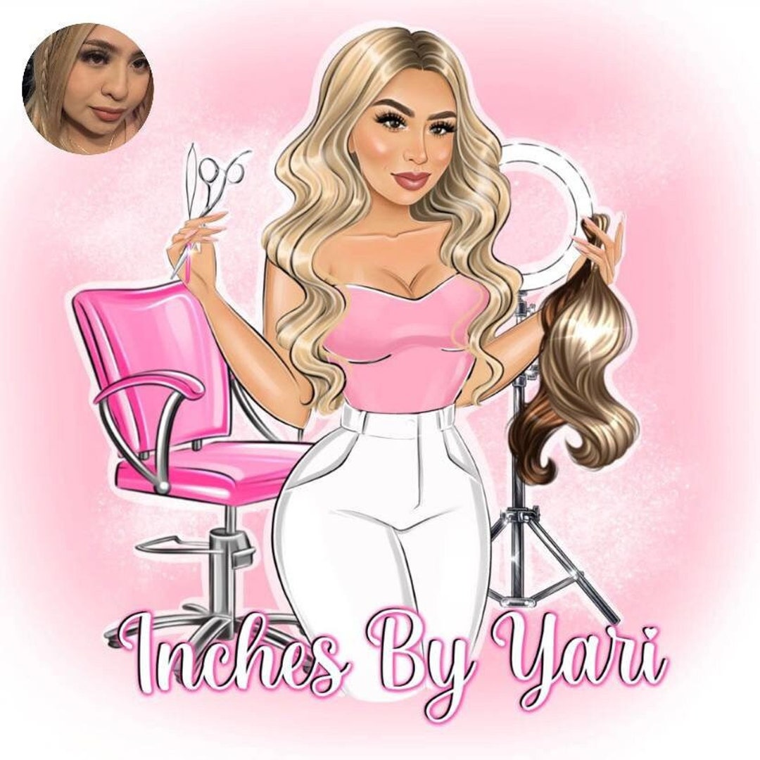 Hairdresser Logo Lace Wig Shop Logo Design Hair Seller Logo - Etsy