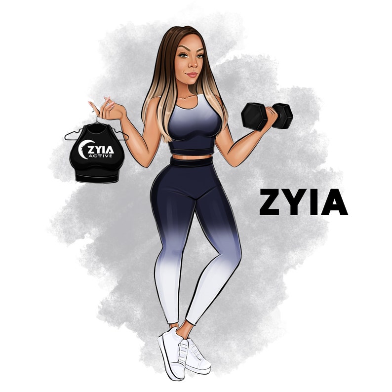 Fitness Instructor Logo Personal Trainer Logo Fit Woman Gym | Etsy