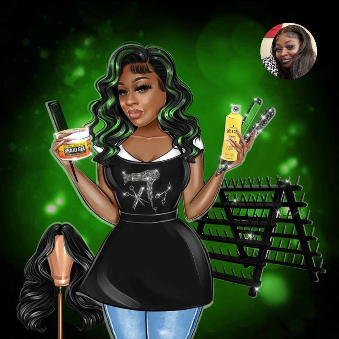 Braider Logo, Hairdresser Logo Portrait, Beauty Salon Logo, Hair Studio ...