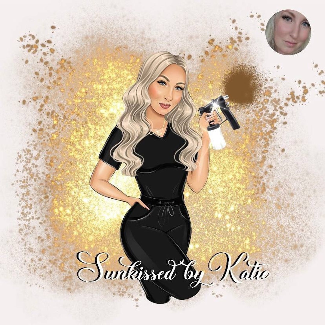 Spray Tan Logo, Tanning Artist Logo Design, Airbrush Tanning Studio ...