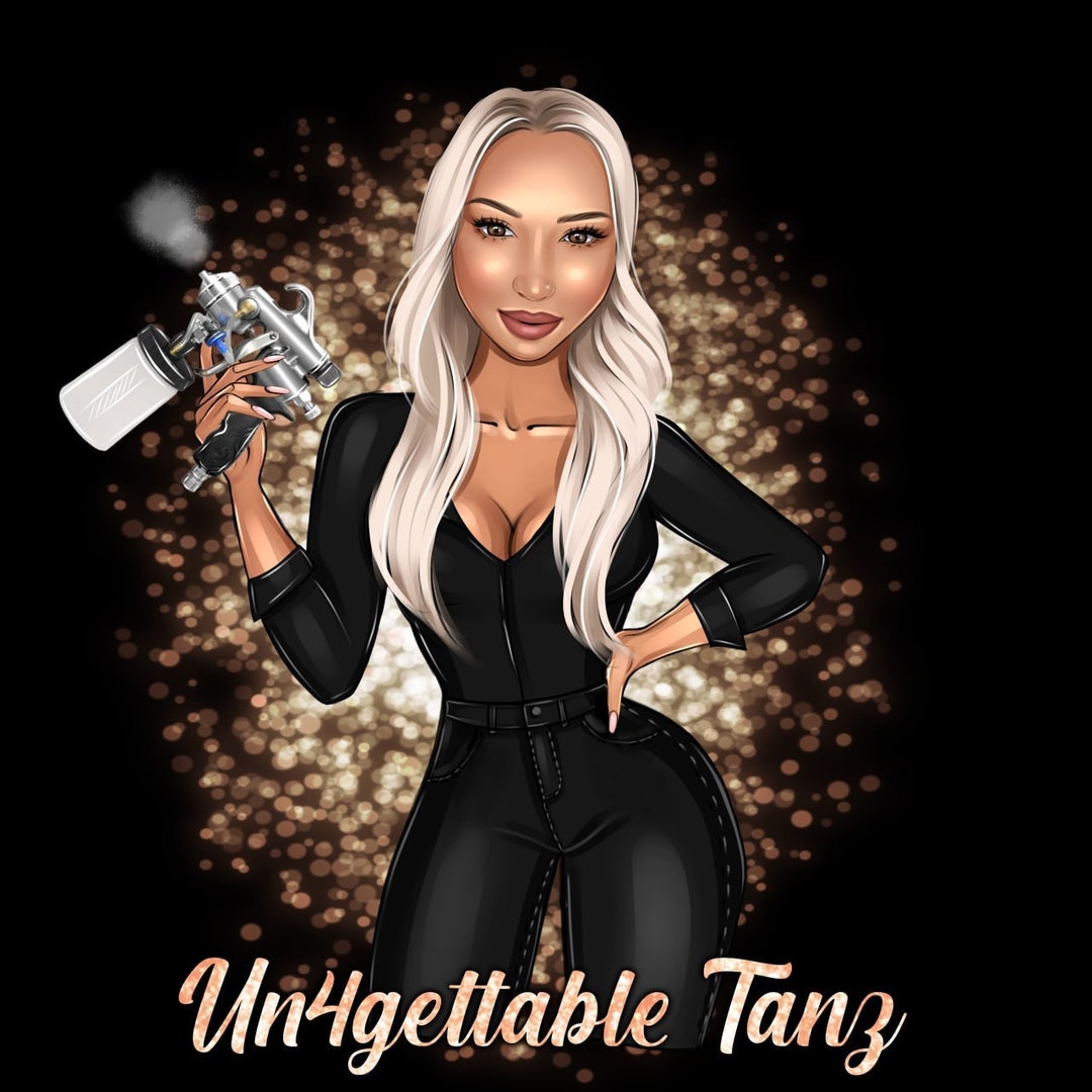 Spray Tan Logo, Tanning Artist Logo Design, Airbrush Tanning Studio ...