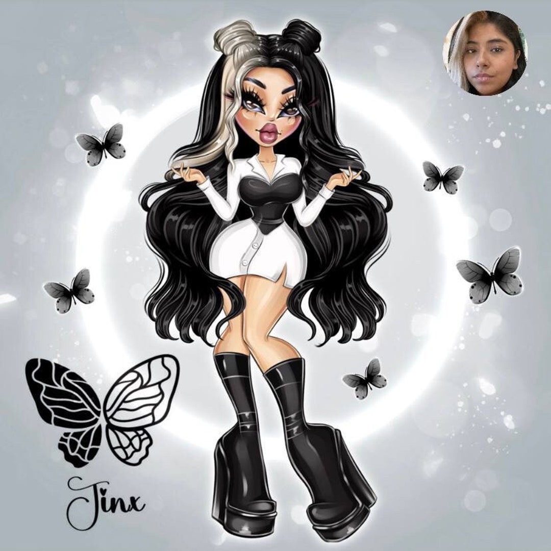 Doll Cartoon Portrait Logo, Style Logo, Beauty Logo, Personalized Doll ...