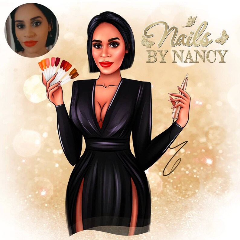 Nail Artist Logo Nail Studio Logo Logo With Color Street - Etsy