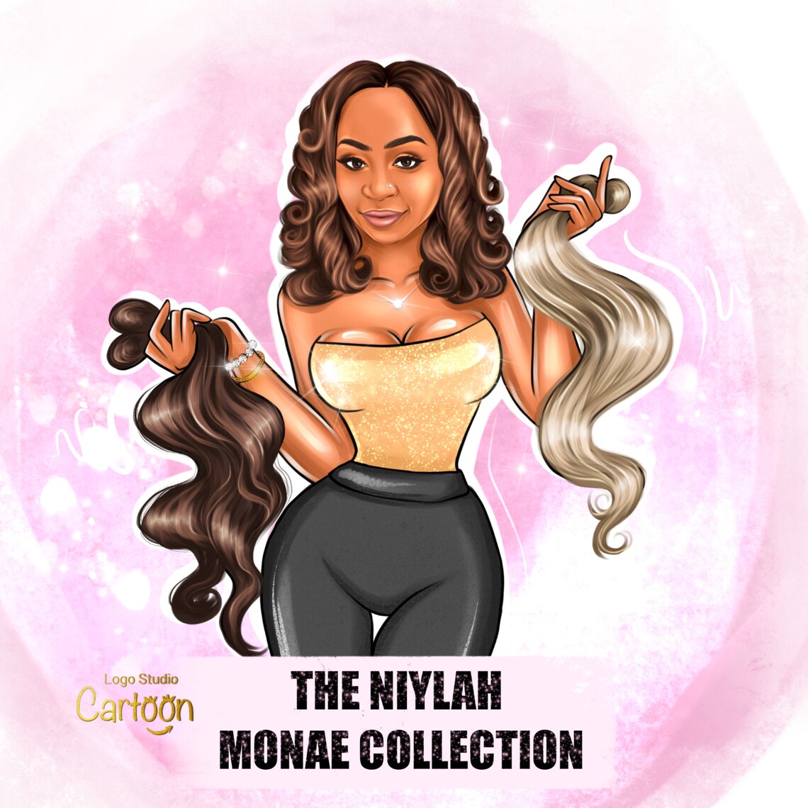 Hair Extensions Logo Design Hair Extension Master Logo Hair - Etsy