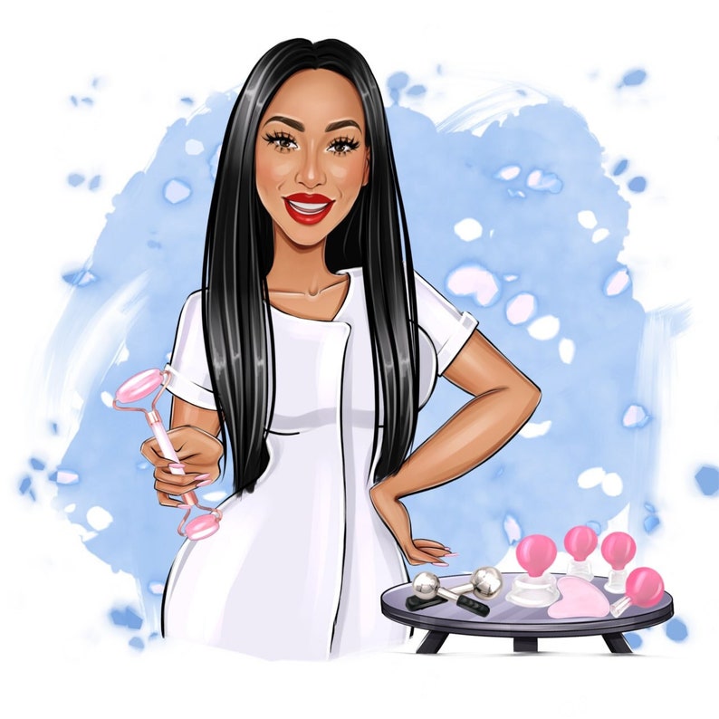 Esthetician Logo Design Aesthetician Portrait Nurse Logo - Etsy