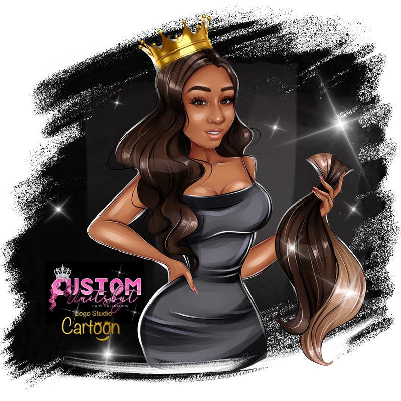 Hair Extensions Logo Design Hair Extension Master Logo Hair - Etsy