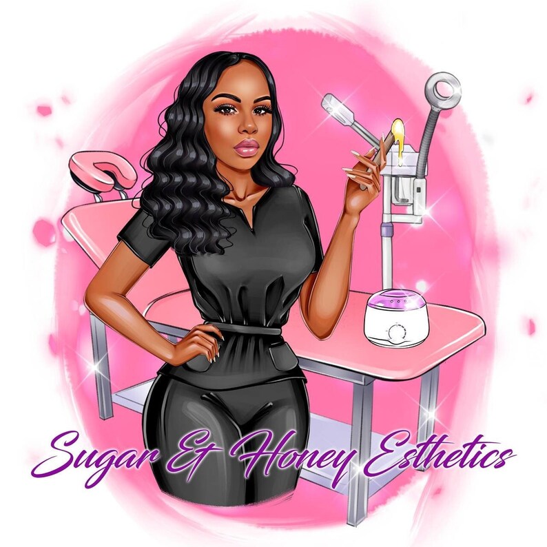 Sugaring Waxing Salon Branding Hair Wax Specialist Logo - Etsy