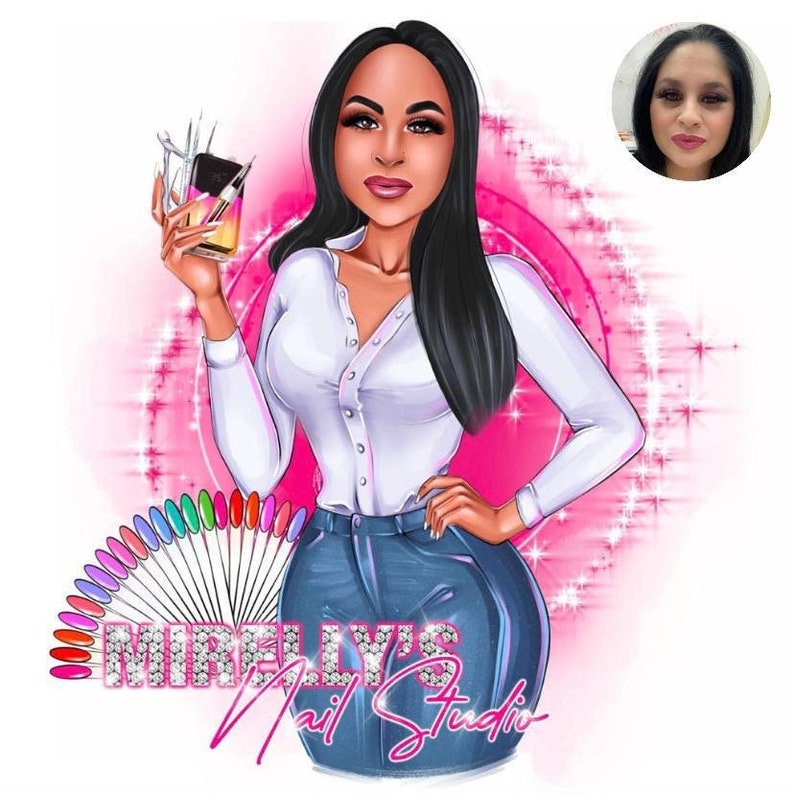 Nail Artist Logo Nail Studio Logo Logo With Color Street - Etsy