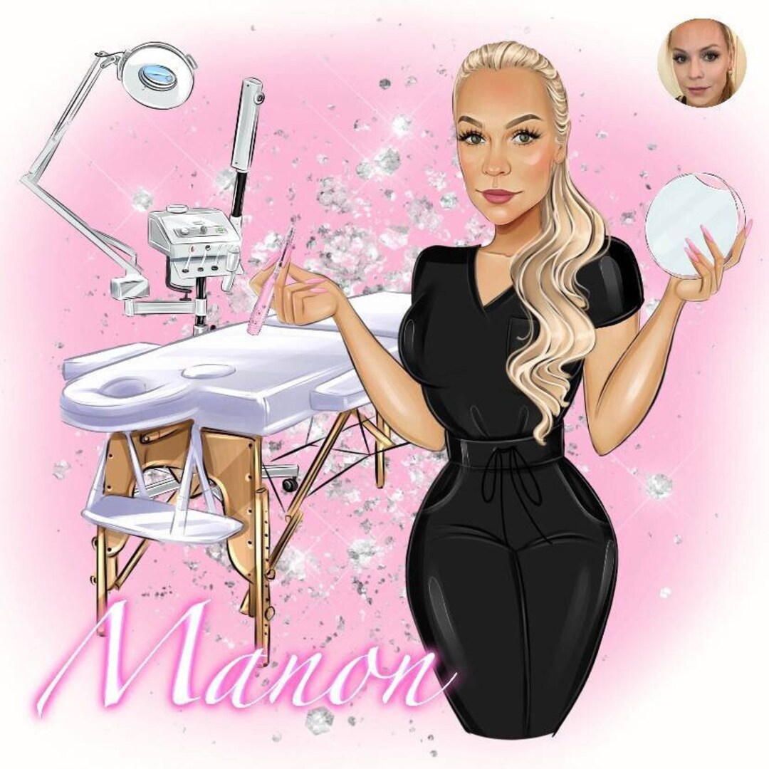 Esthetician Logo Design, Aesthetician Portrait, Beauty Salon Logo ...