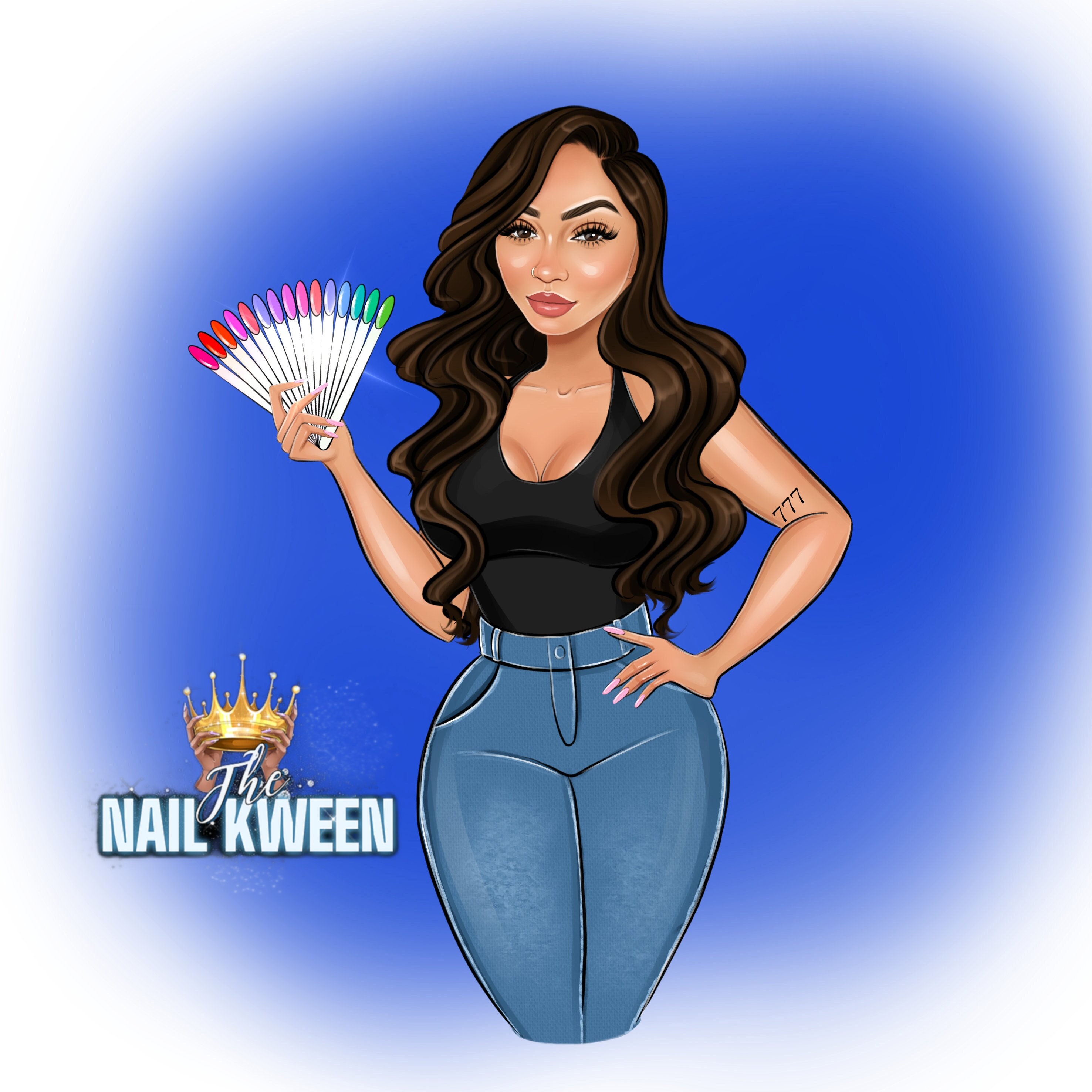 Nail Artist Logo Nail Studio Logo Logo With Color Street - Etsy UK