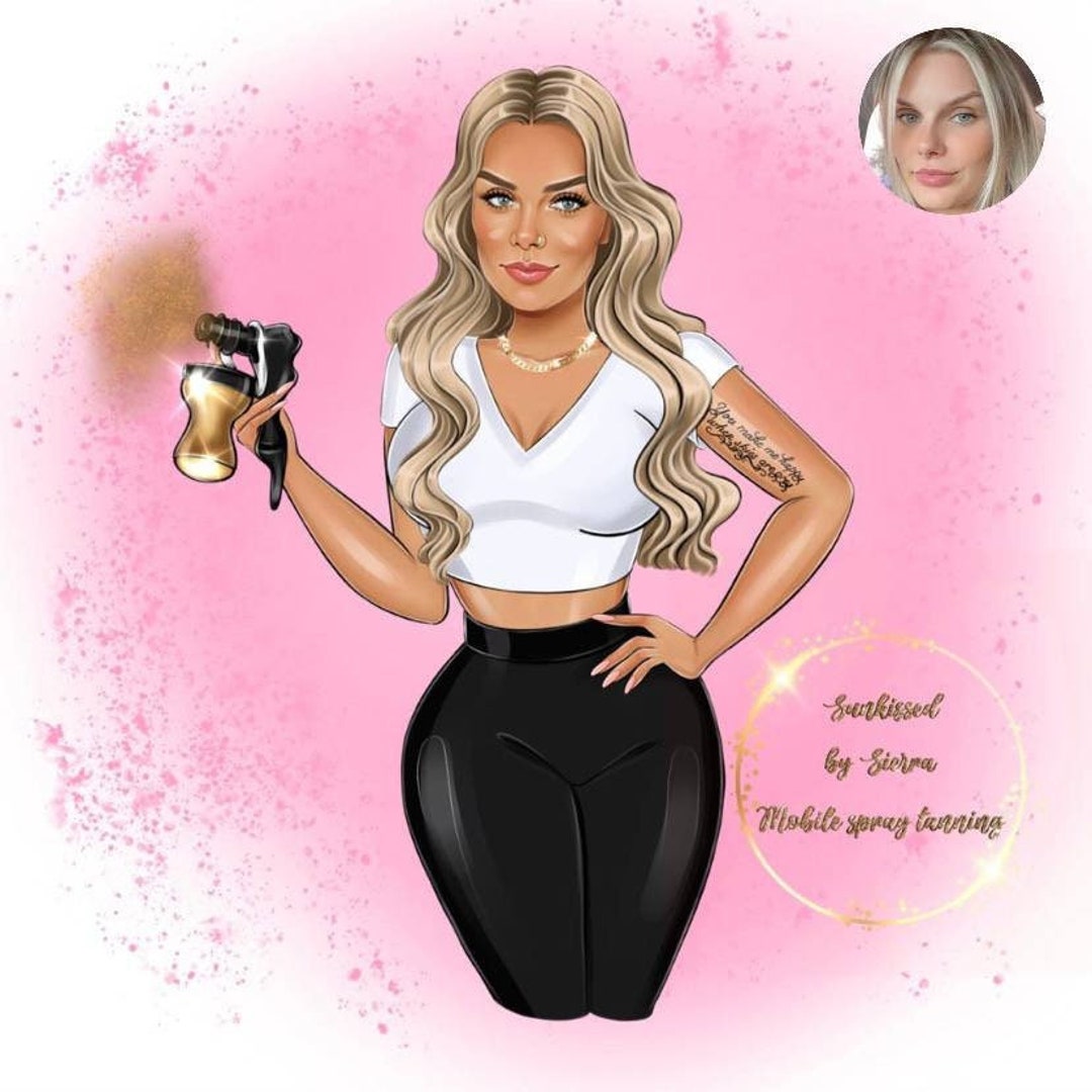 Spray Tan Logo, Tanning Artist Logo Design, Airbrush Tanning Studio ...