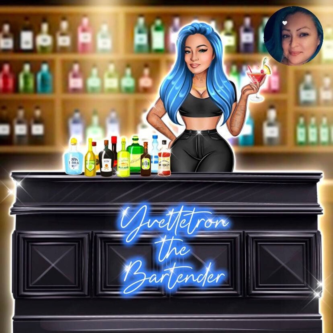 Bartender Logo Design, Custom Logo Design, Waitress Logo Design, Mobile Bartending Logo ...