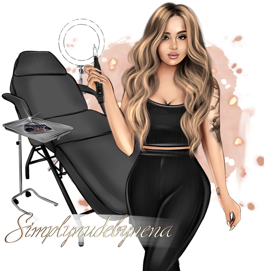 Permanent Makeup Artist Logo, Custom Cartoon Logo, Makeup Artist Logo ...