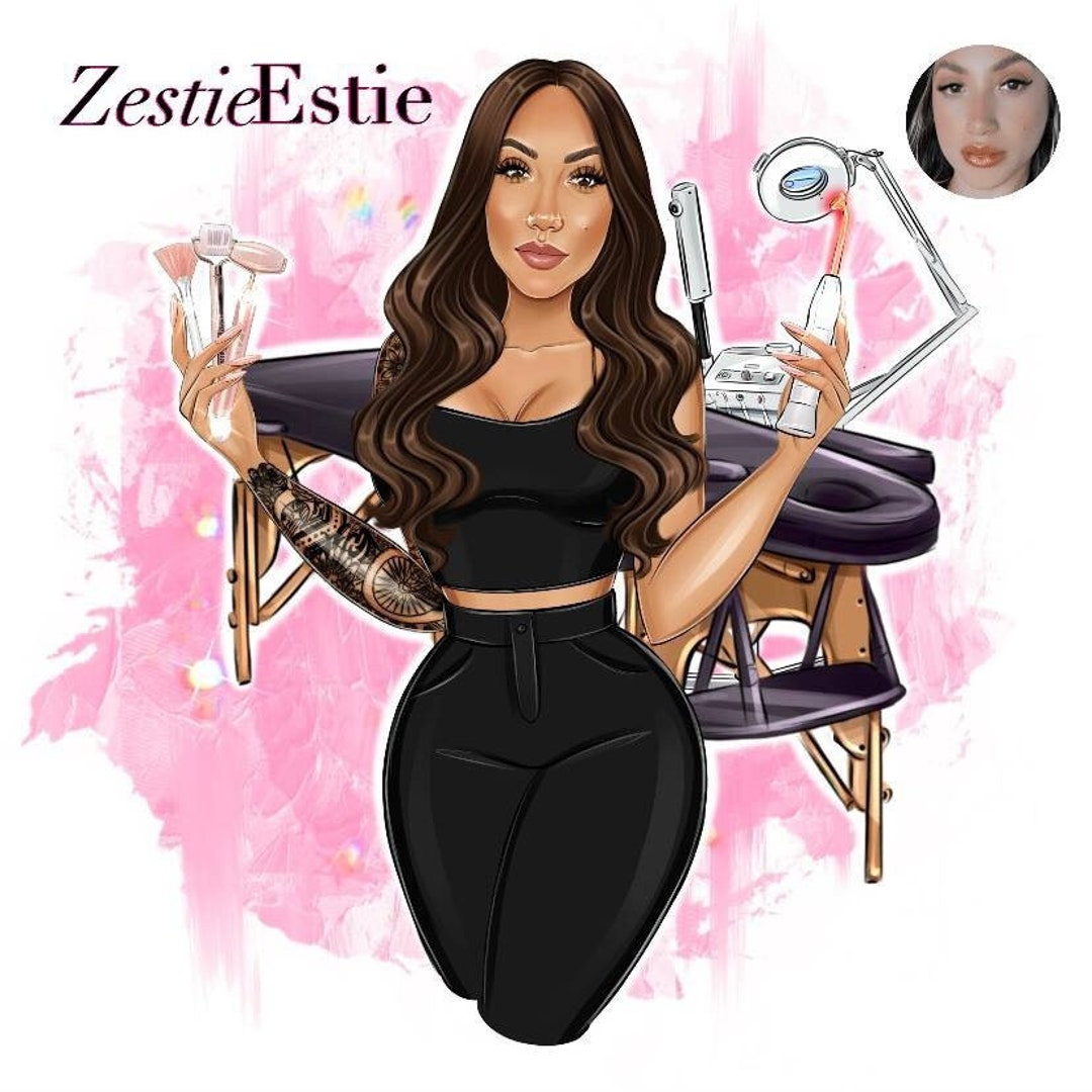 Esthetician Logo Design, Aesthetician Portrait, Nurse Logo, Salon Logo ...