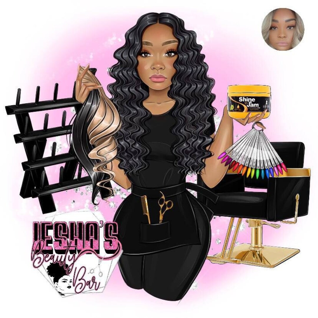 Braider Logo, Hairdresser Logo Portrait, Beauty Salon Logo, Hair Studio ...