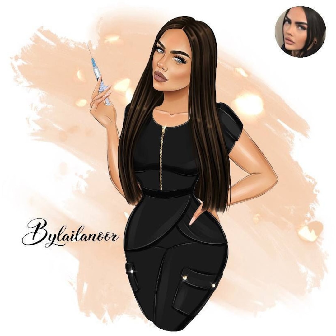 Esthetician Logo Design, Aesthetician Portrait, Nurse Logo, Salon Logo ...