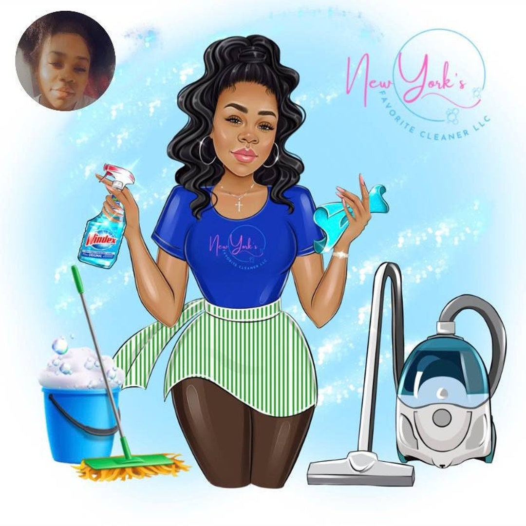 Cleaning Business Logo Portrait, Housekeeper Logo, Cleaning Business ...
