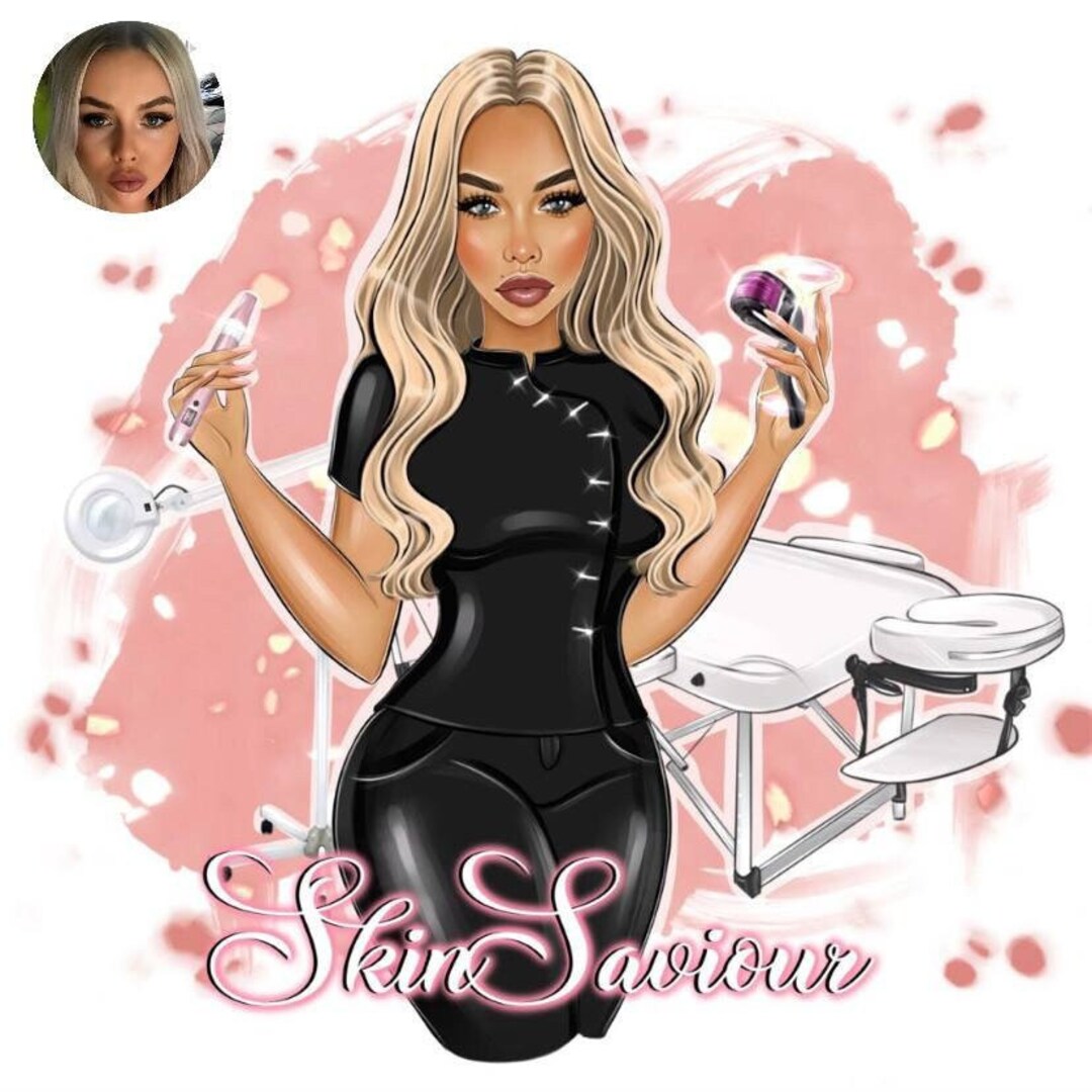 Esthetician Logo Design, Aesthetician Portrait, Nurse Logo, Salon Logo ...