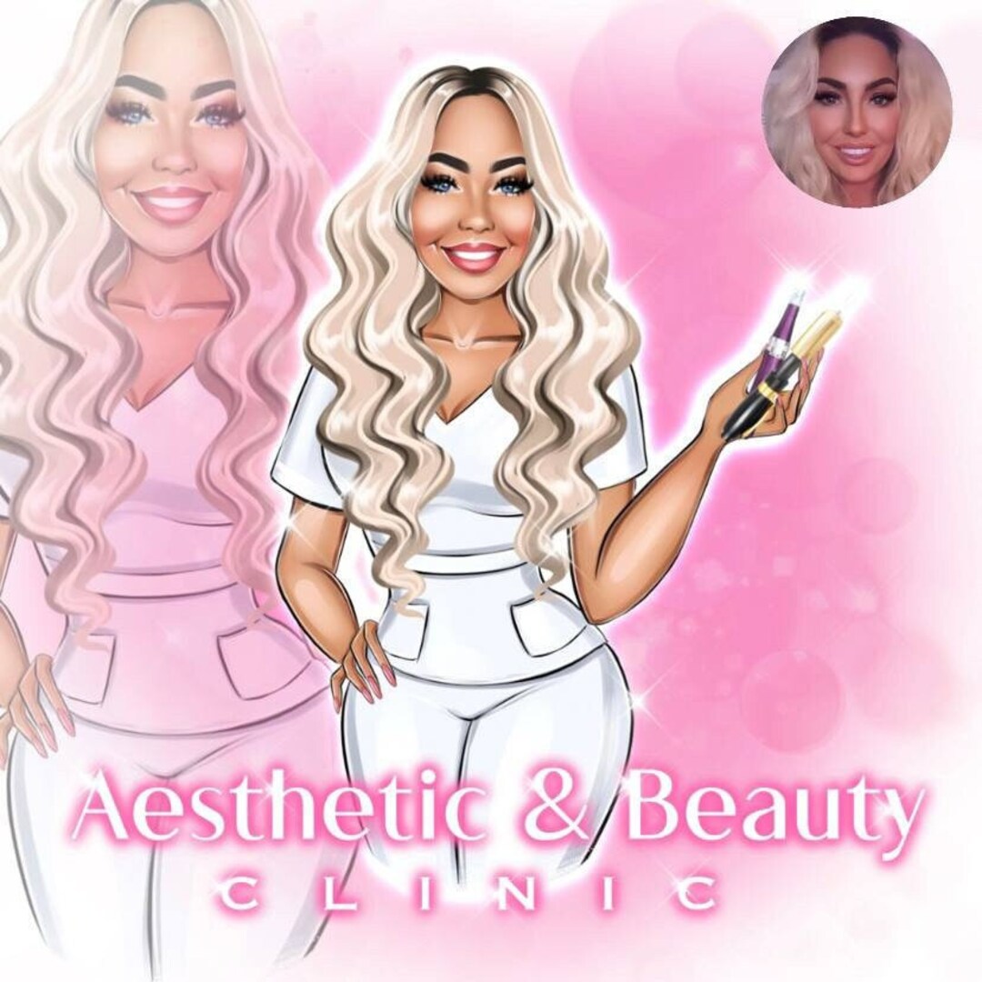 Esthetician Logo Design, Aesthetician Portrait, Nurse Logo, Salon Logo ...