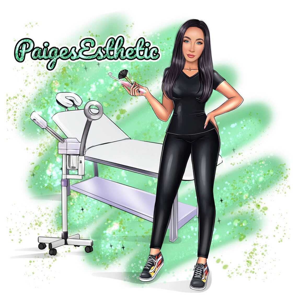 Permanent Makeup Artist Logo Custom Cartoon Logo Makeup | Etsy