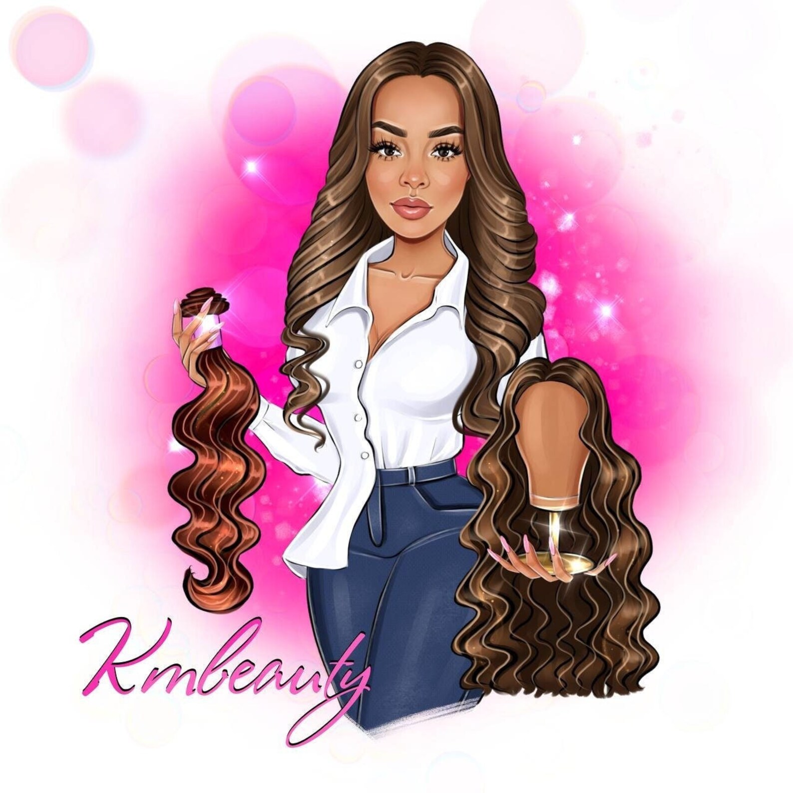 Braider Logo Hairdresser Logo Portrait Beauty Salon Logo | Etsy