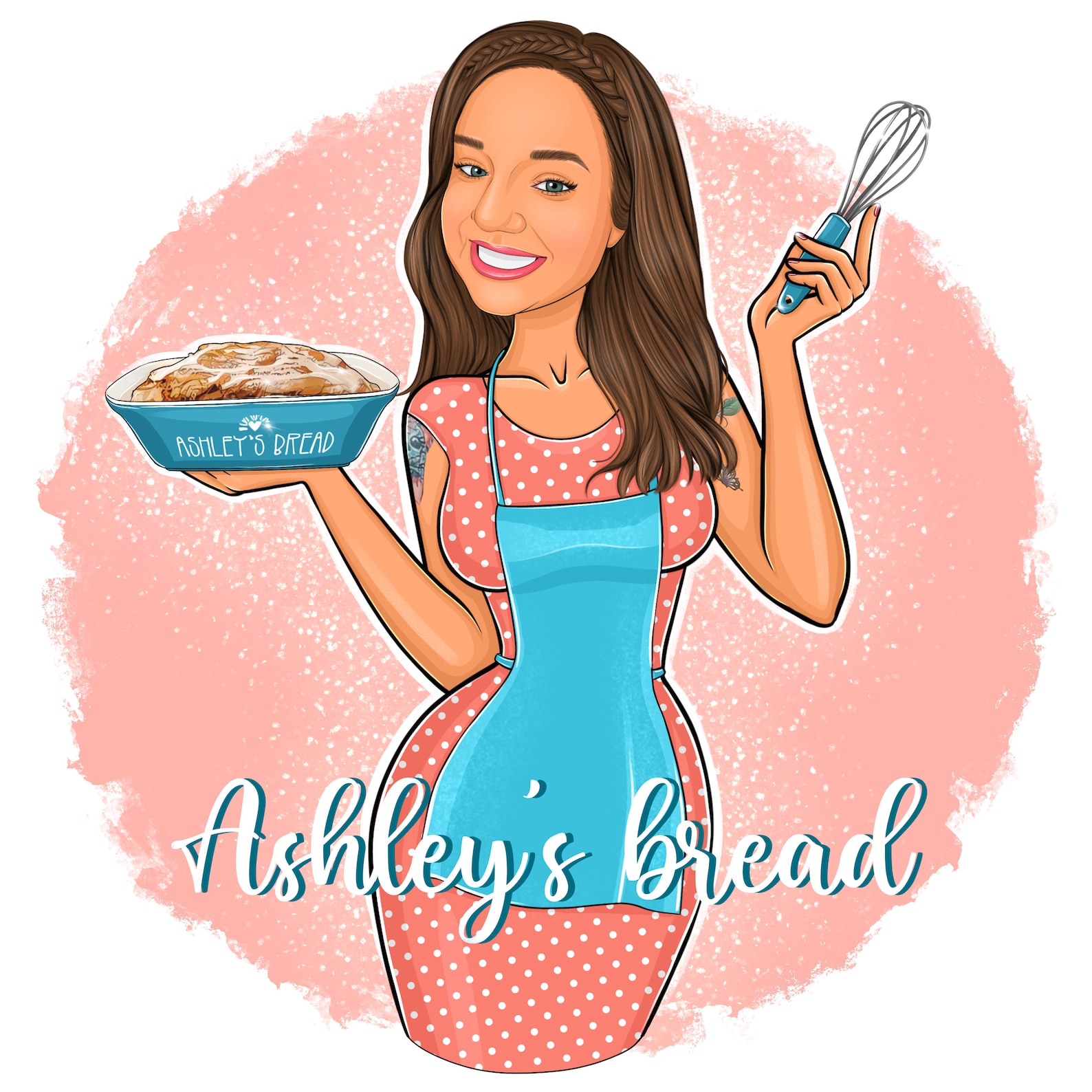 Baker Cartoon Logo Design Cake Shop Logo Dessert Maker Logo | Etsy