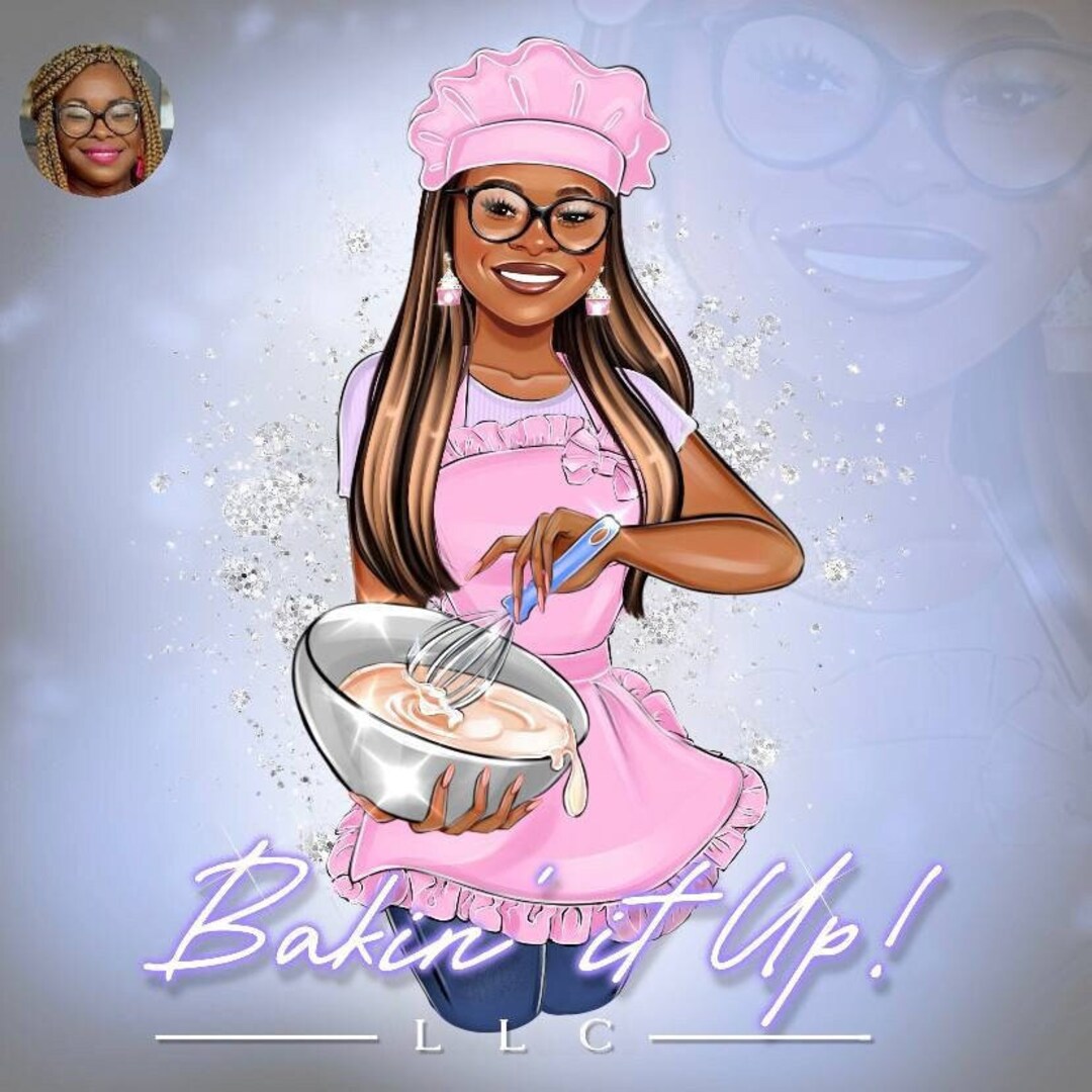 Baker Cartoon Logo Design, Cake Shop Logo, Dessert Maker Logo, Sweets ...