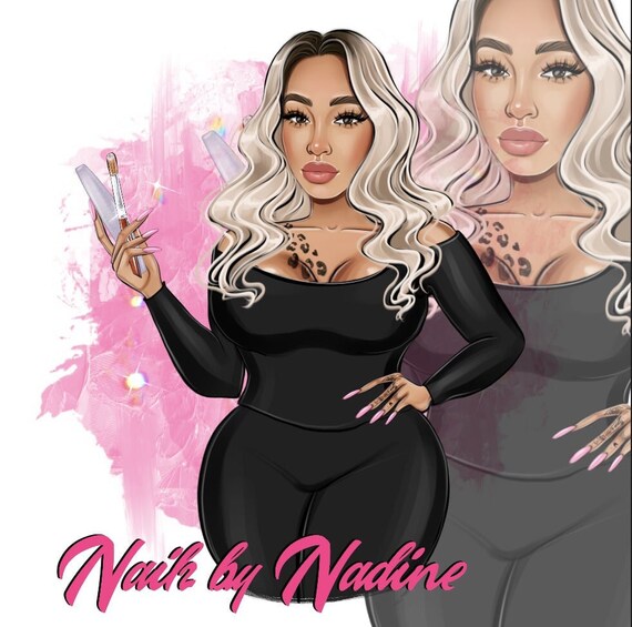 Plus Size Logo Cartoon Portrait Logo Plus Size Boutique - Etsy