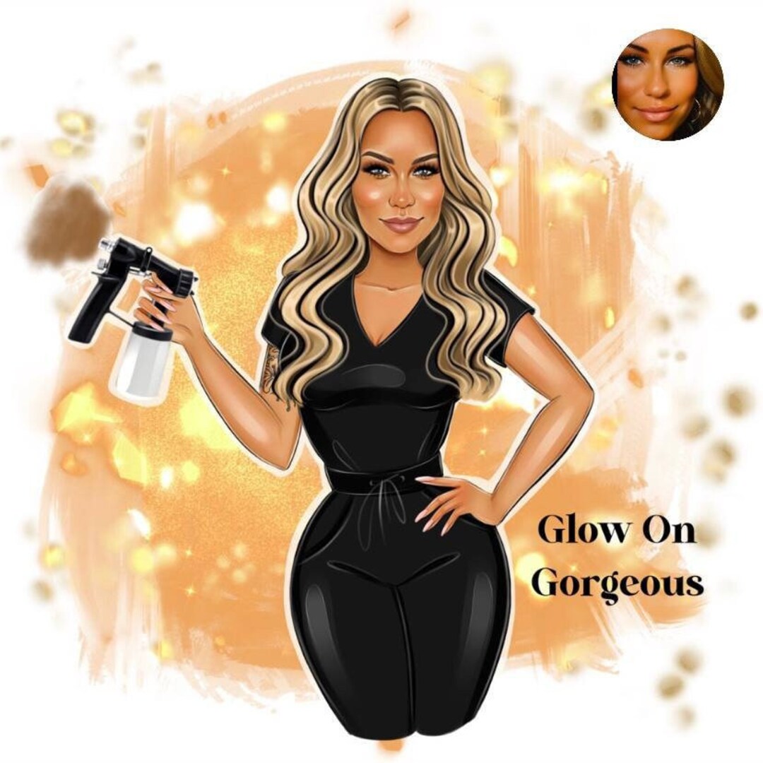 Spray Tan Logo, Tanning Artist Logo Design, Airbrush Tanning Studio ...