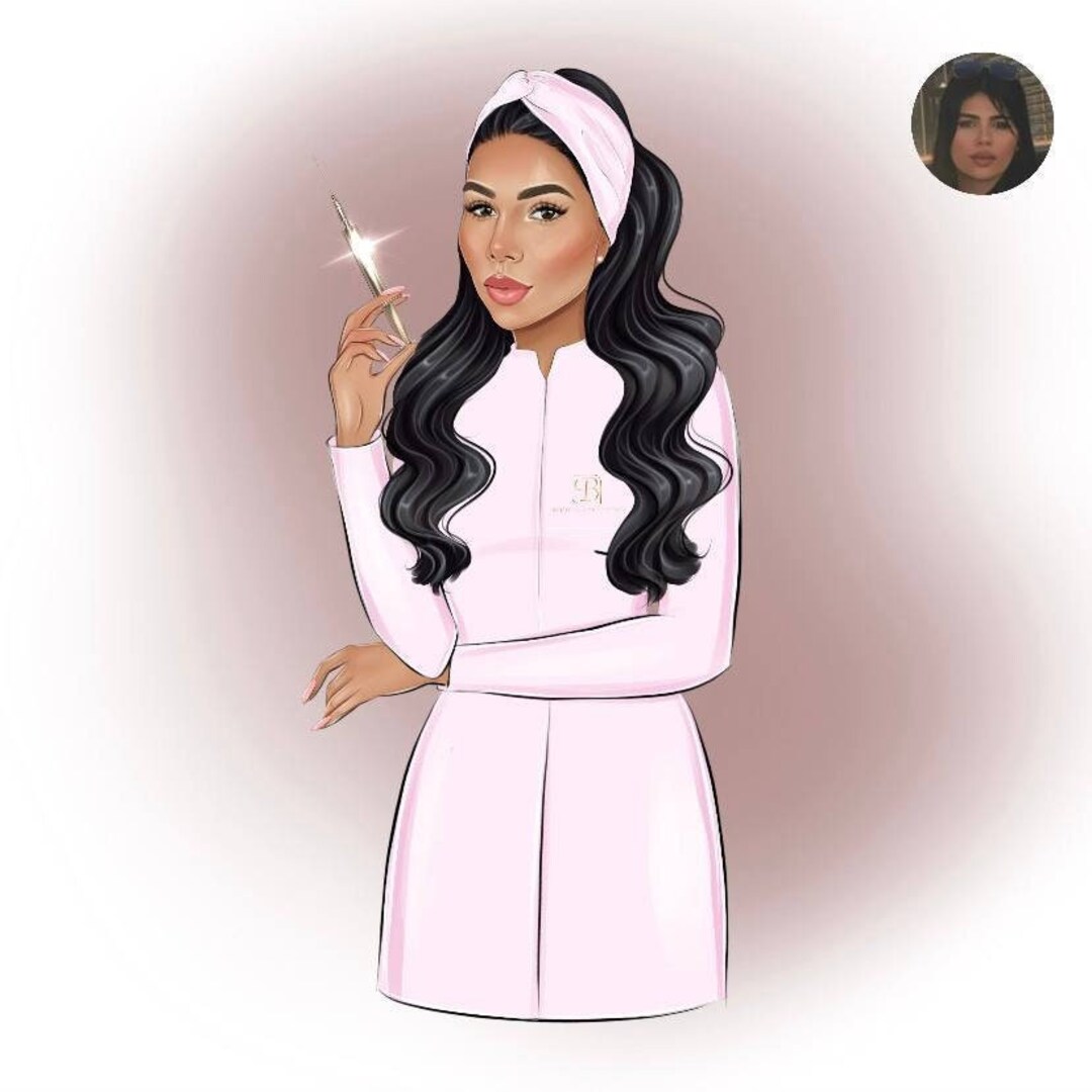 Esthetician Logo Design, Aesthetician Portrait, Nurse Logo, Salon Logo ...