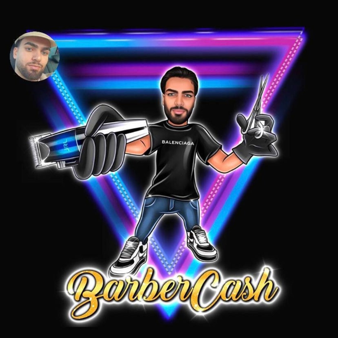 Barber Logo Design, Custom Portrait Logo, Professional Barber Logo ...