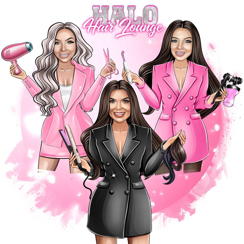 Hair Extensions Logo Design Hair Extension Master Logo Hair - Etsy