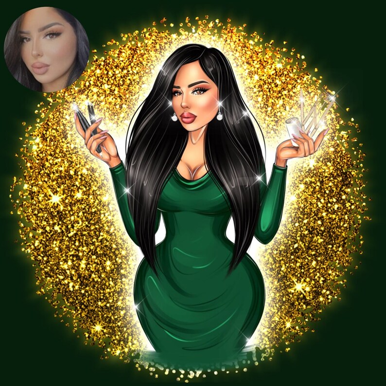 Permanent Makeup Artist Logo Custom Cartoon Logo Makeup - Etsy