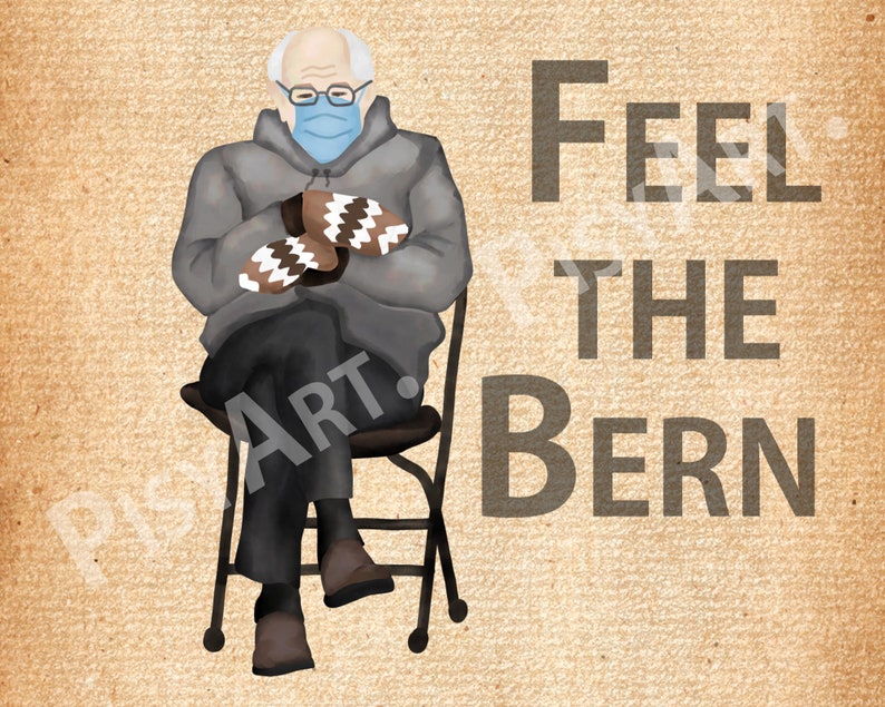 Watercolor Bernie Sanders, Funny Bernie, Bernie Mittens Watercolor ...