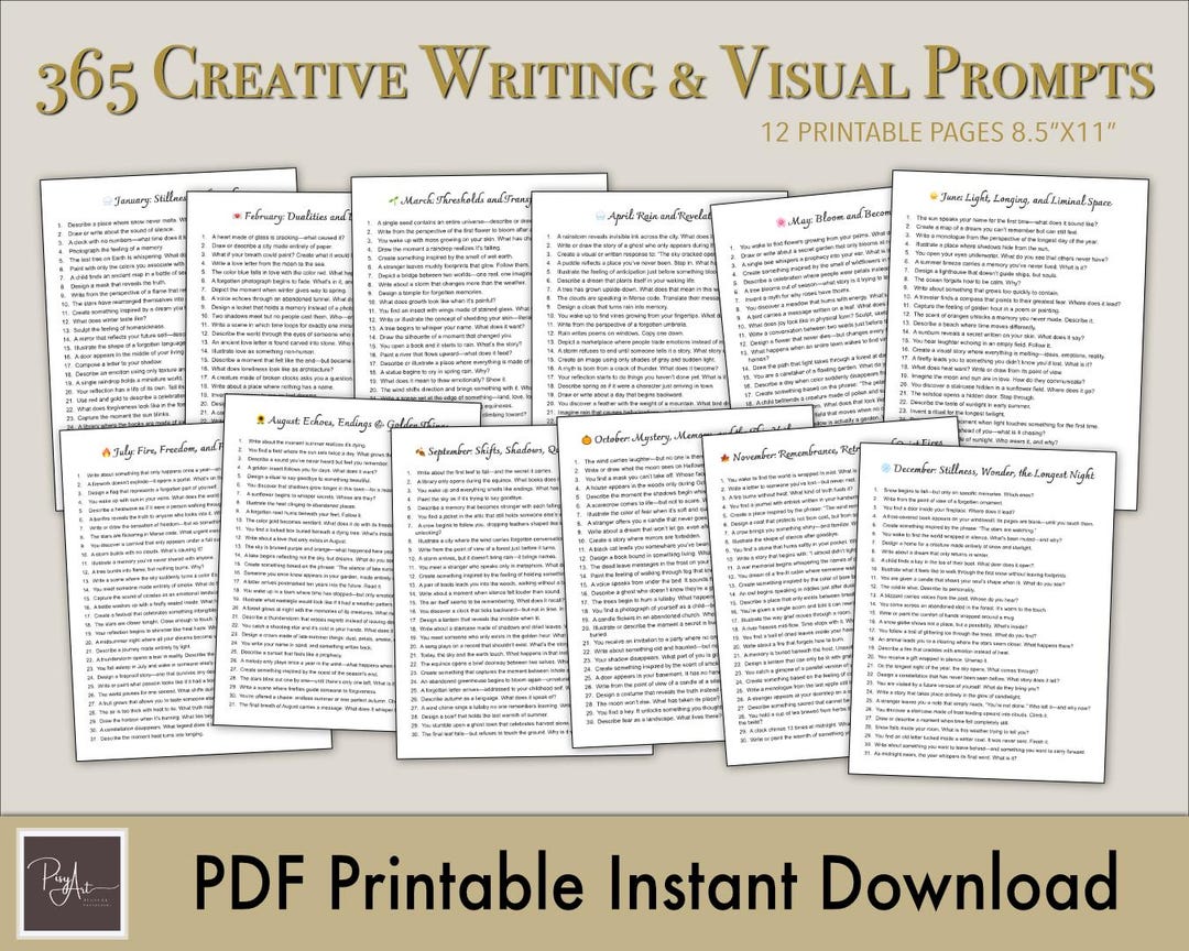 365 Creative Writing / Visual Prompts | Daily Inspiration for Writers ...