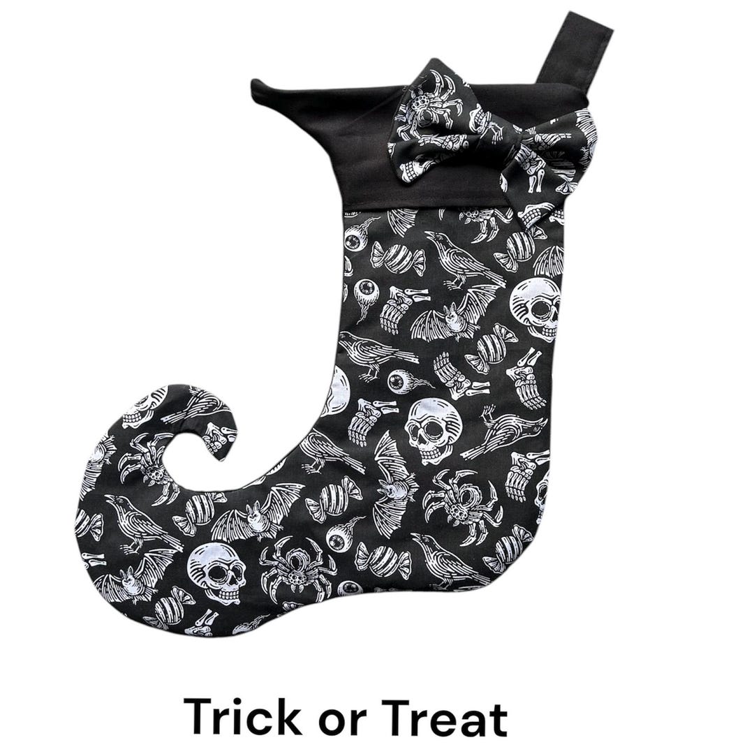 Goth Christmas Stocking | Gothic Gift | Alternative Style | Bats Gift ...
